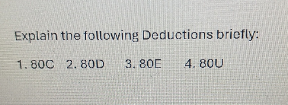 Solved Explain the following Deductions briefly:80 ﻿C80D80 | Chegg.com