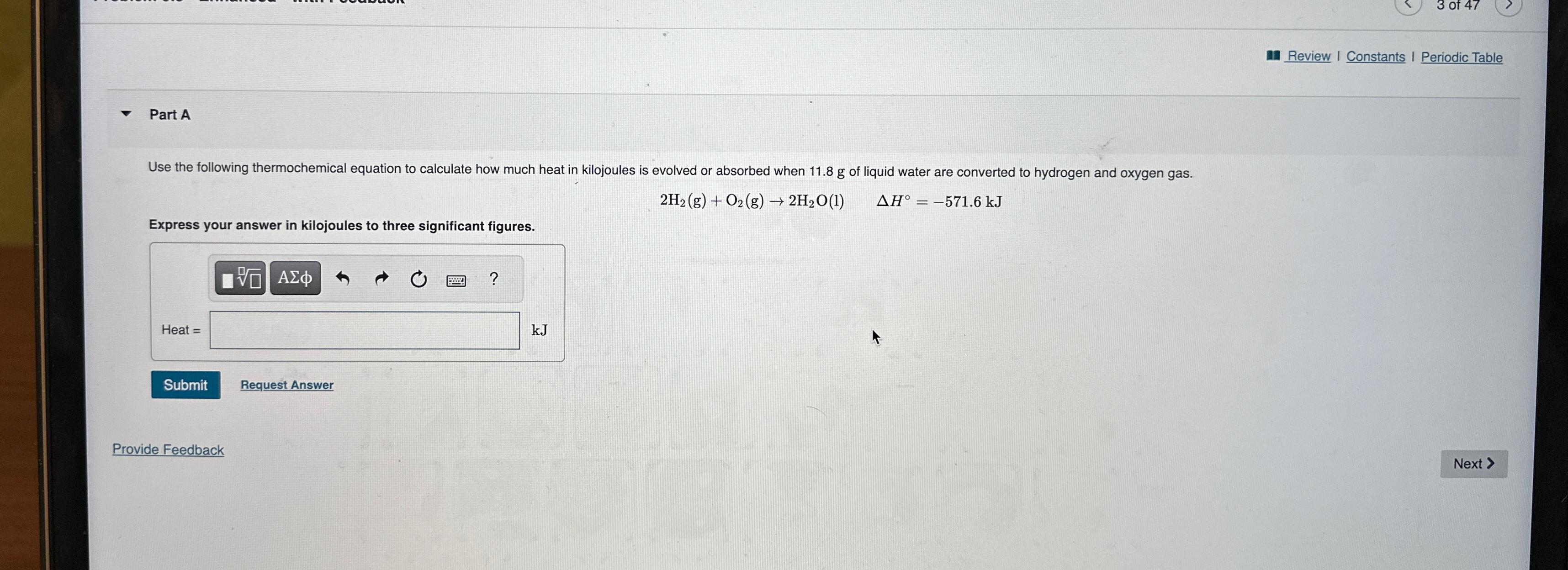 Solved Review I Constants I Periodic TablePart | Chegg.com