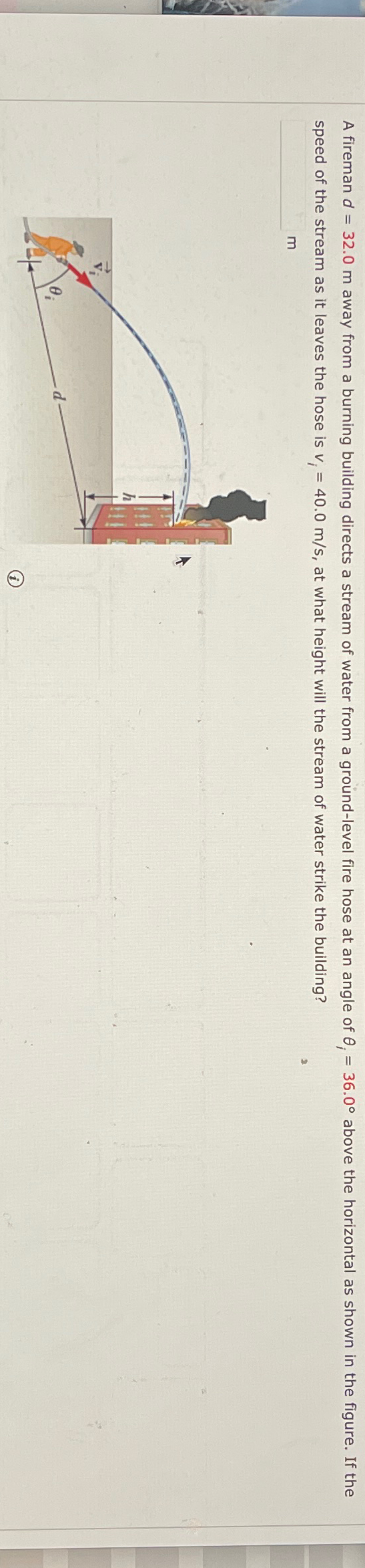 Solved speed of the stream as it leaves the hose is | Chegg.com