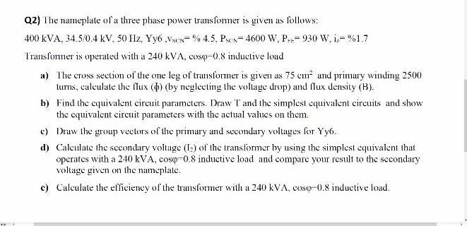 ELECTROMECHANICAL ENERGY CONVERSION QUIZ 1 A toroidal | Chegg.com