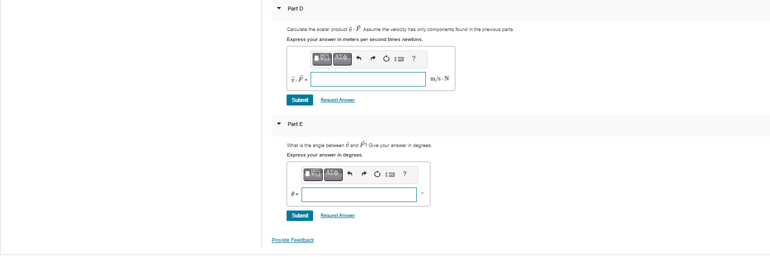 Solved Calculate the scalar product vec(v)*vec(F). ﻿Assume | Chegg.com
