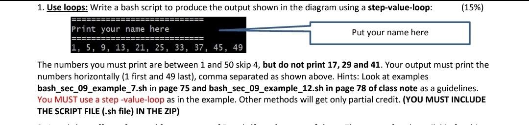 Solved The numbers you must print are between 1 and 50 skip | Chegg.com