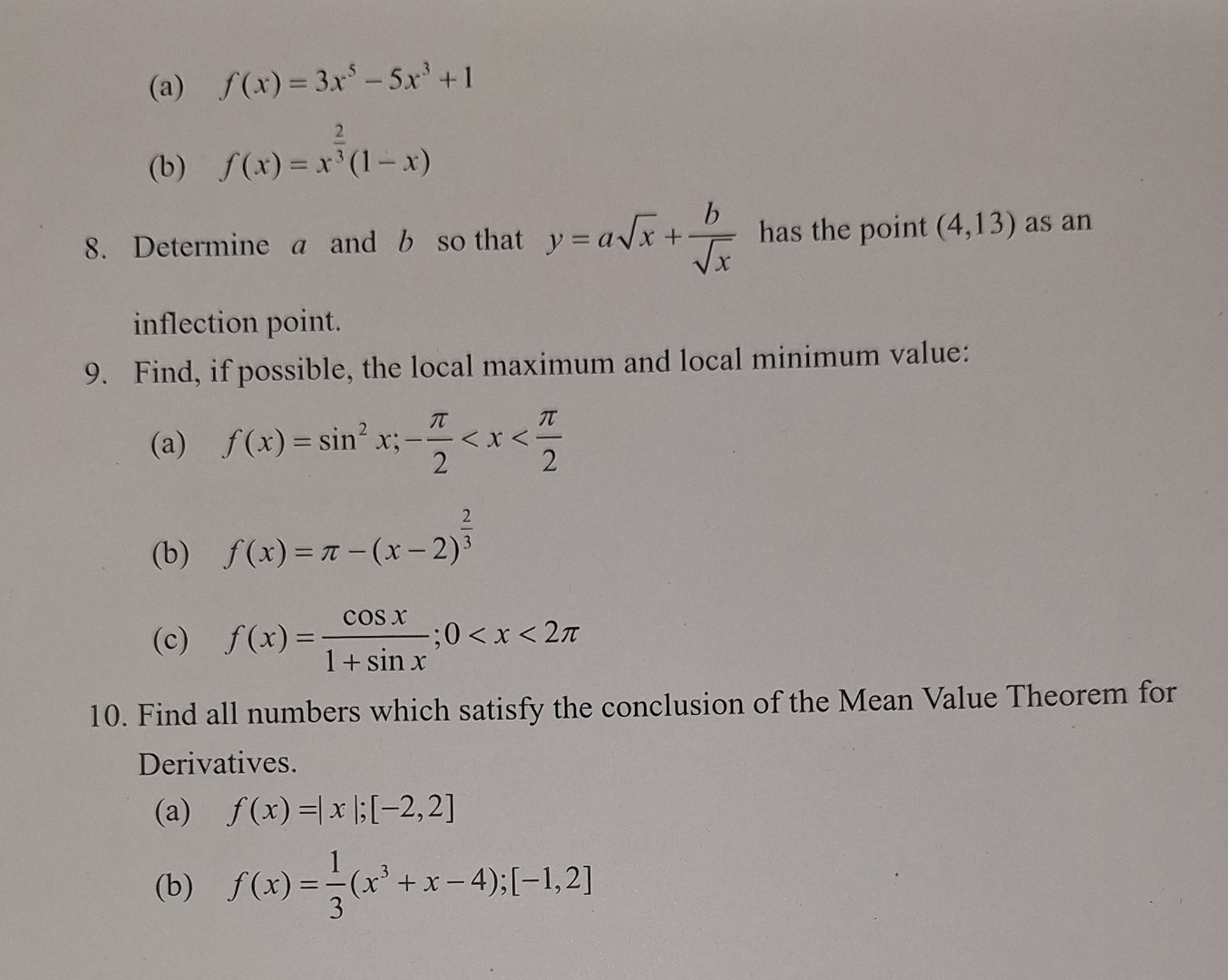 Solved 7. ﻿Determine where the graph of the given function | Chegg.com