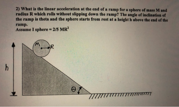 Solved 2) What is the linear acceleration at the end of a | Chegg.com