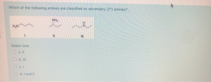 Solved Which of the following amines are classified as | Chegg.com