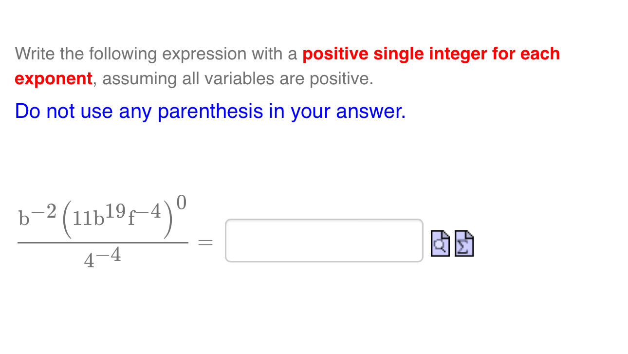 Solved Write the following expression with a positive single | Chegg.com
