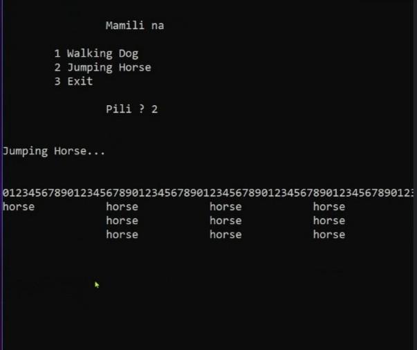 Solved *Create a c++ program that display the "walking dog" | Chegg.com