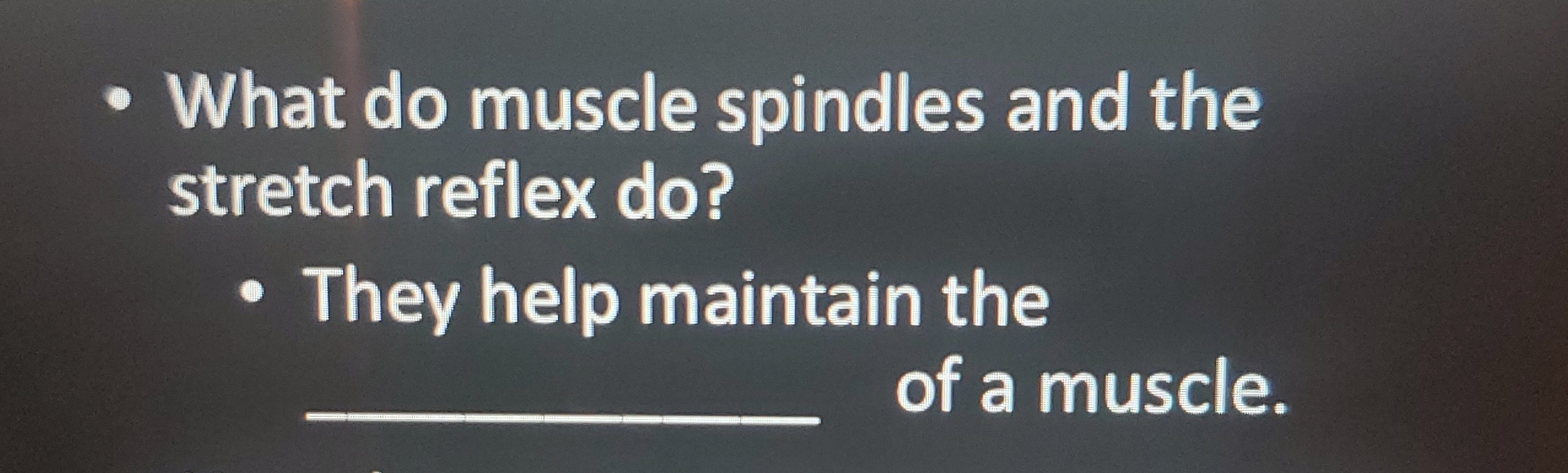 Solved What do muscle spindles and the stretch reflex | Chegg.com
