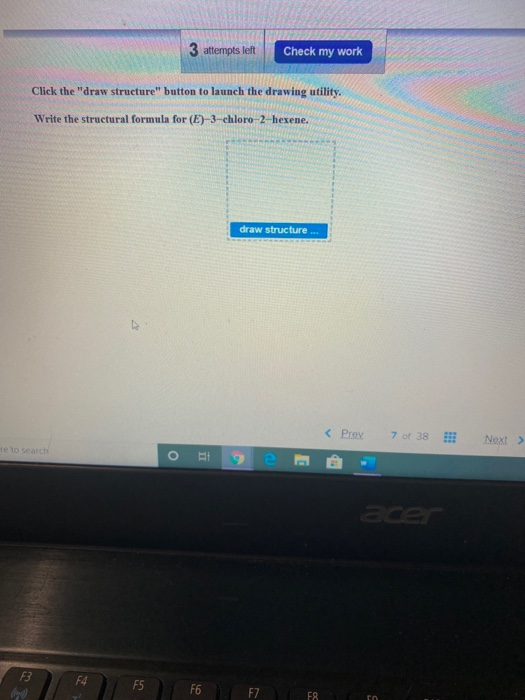 Solved 3 attempts left Check my work Click the "draw | Chegg.com