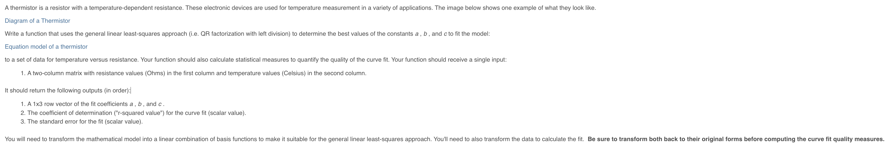 Solved Help to ﻿fix a function that uses the general linear | Chegg.com