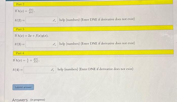 Solved Use the following table to answer parts 1-4 below. | Chegg.com
