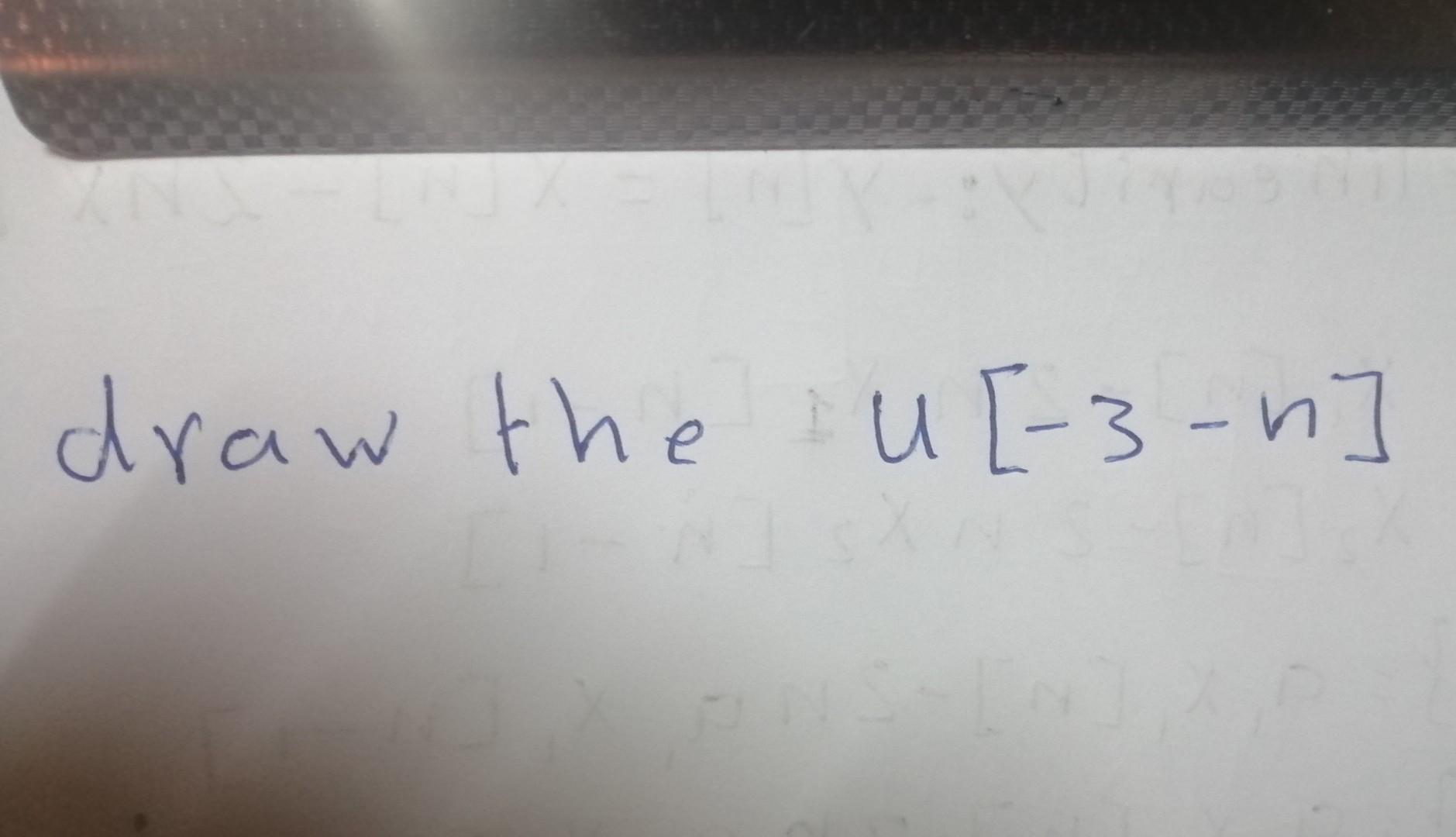 Solved draw the u[-3-n] | Chegg.com
