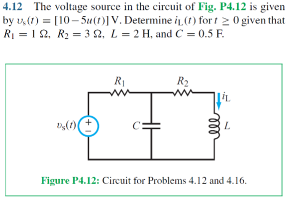 Solved 4.12 ﻿The voltage source in the circuit of Fig. P4.12 | Chegg.com