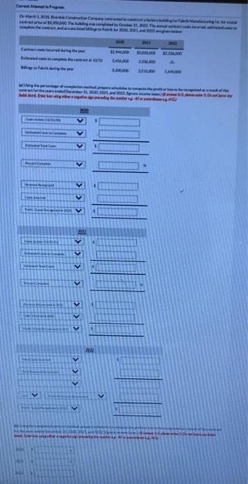 using the percentage of completion method prepare | Chegg.com