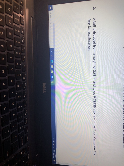 Solved VILY HYUui CapCreil! 2. A ball is dropped from a | Chegg.com