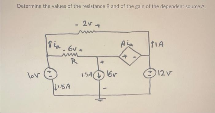 Solved Determine the values of the resistance R and of the | Chegg.com