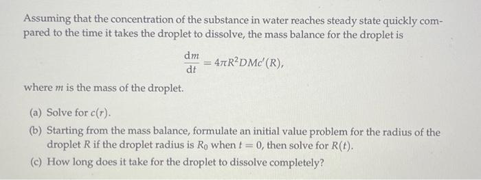 Solved [10 points] A substance is diffusing out of a | Chegg.com