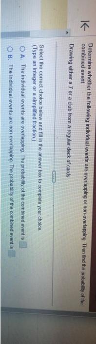 Solved Determine whether the following individual events are | Chegg.com