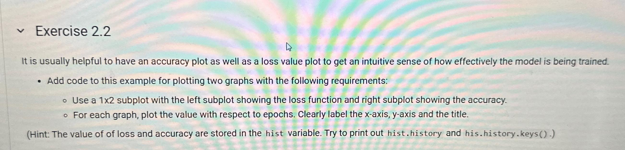 Solved Exercise 2.2It is usually helpful to have an accuracy | Chegg.com