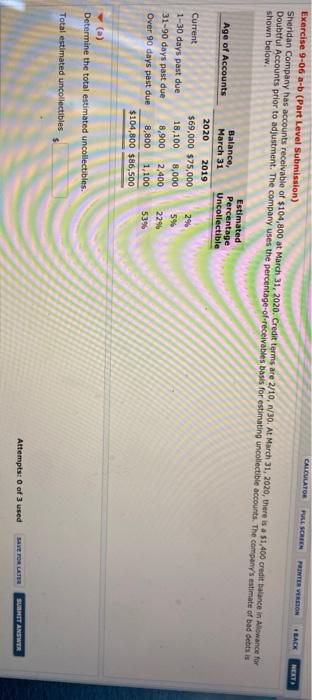 Solved IL HRTER VERSION HACK NE Exercise 9-05 a-c | Chegg.com