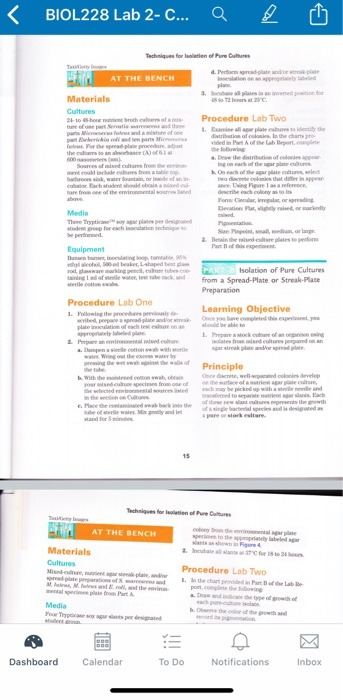 Solved 1 What instrument will we be using to sterilize | Chegg.com