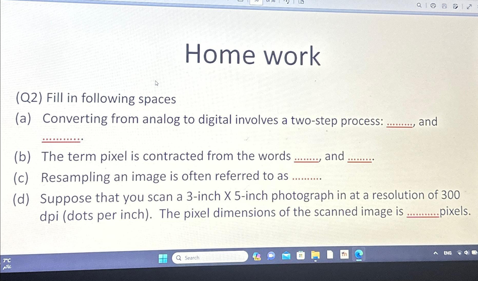 Solved Home work(Q2) ﻿Fill in following spaces(a) | Chegg.com