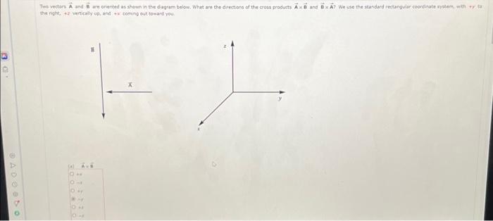 Solved please help! A x B and B x A Two vectors A and B are | Chegg.com