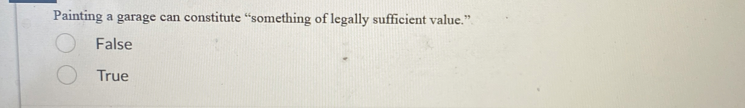 Solved Painting a garage can constitute "something of | Chegg.com