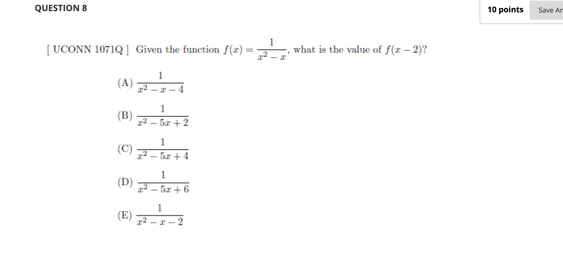 Solved [ ﻿UCONN 1071Q ] ﻿Simplify the rational expression as | Chegg.com