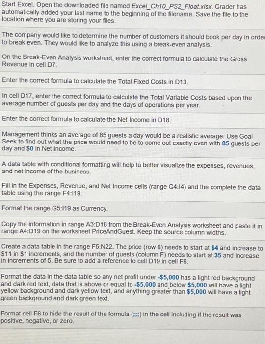 Copy the information in range A3:D18 from the | Chegg.com