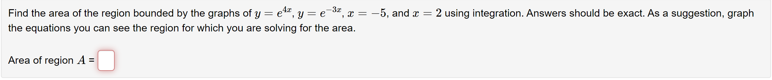 Solved Find the area of the region bounded by the graphs of | Chegg.com