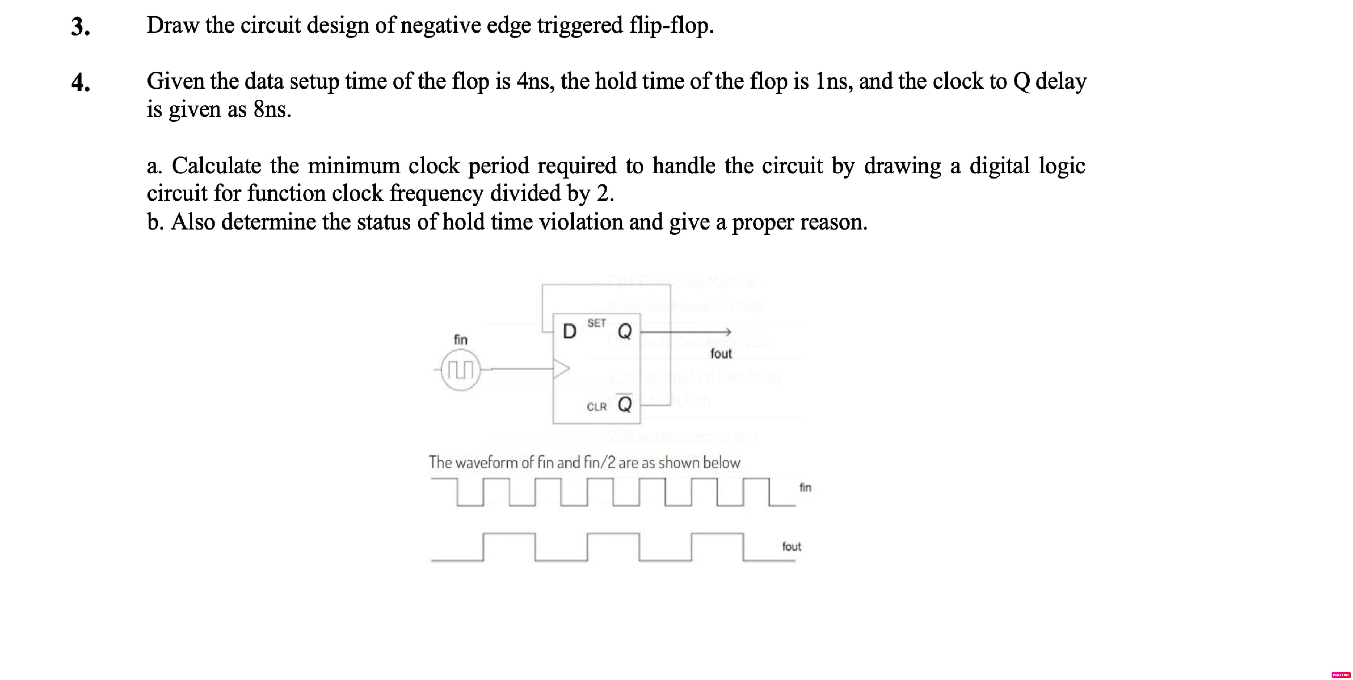 Solved Draw the circuit design of negative edge triggered | Chegg.com