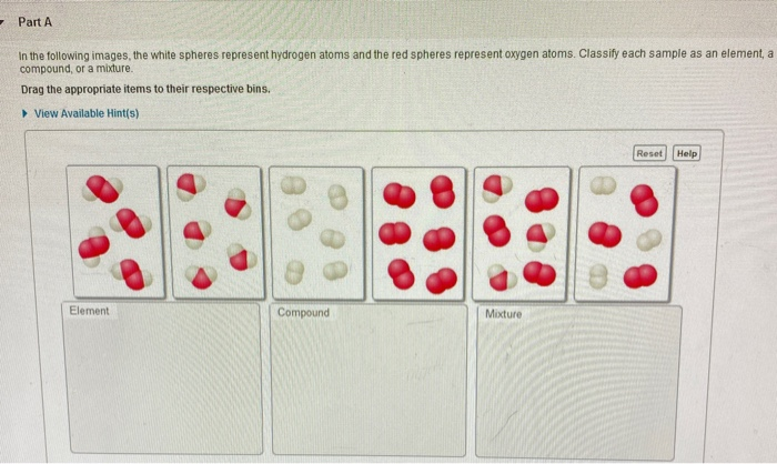 Solved - Part A In the following images, the white spheres | Chegg.com