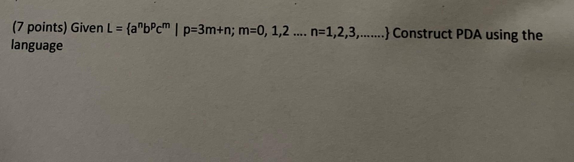 Solved (7 points) Given | Chegg.com