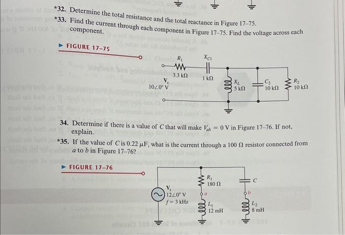 Solved *32. Determine the total resistance and the total | Chegg.com