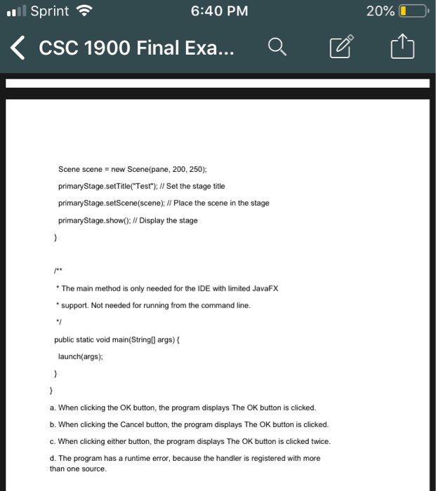 Solved 11. Analyze the following code. import javafx | Chegg.com
