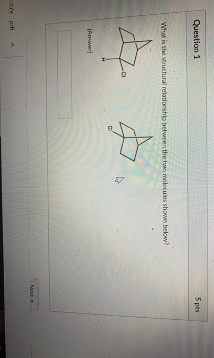 Solved Question 1 5 pts What is the structural relationship | Chegg.com