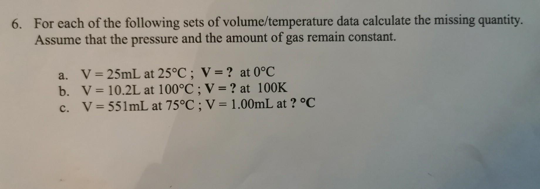 Solved 6. For each of the following sets of | Chegg.com