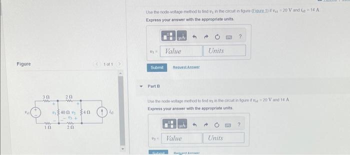 Solved Use The Node Yoltage Method Te Find V1 In The Circut