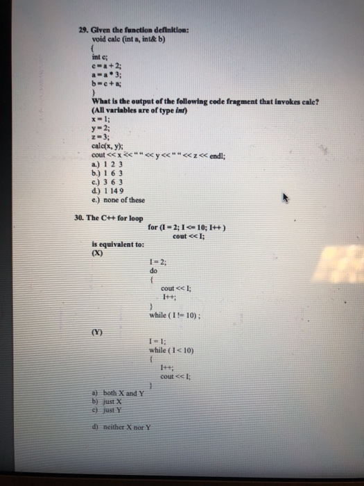 Solved Csc 170 Practice Final Examination Parti Multiple Choice Please Answer Questions Scoa 