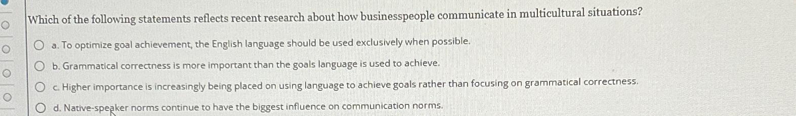 Solved Which of the following statements reflects recent | Chegg.com