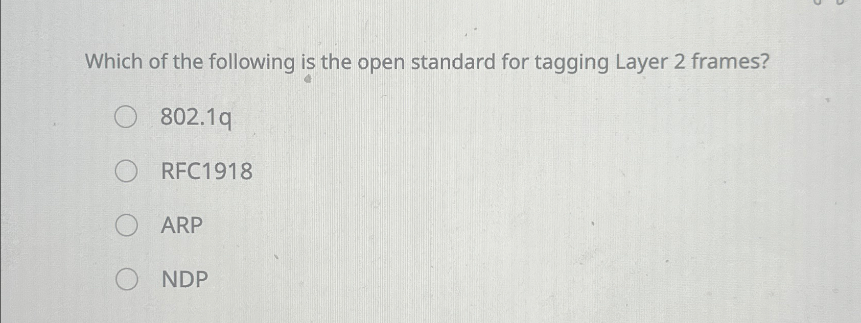 Solved Which of the following is the open standard for | Chegg.com