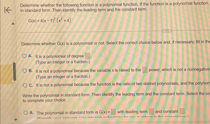 Solved Determine Whether The Following Function Is A