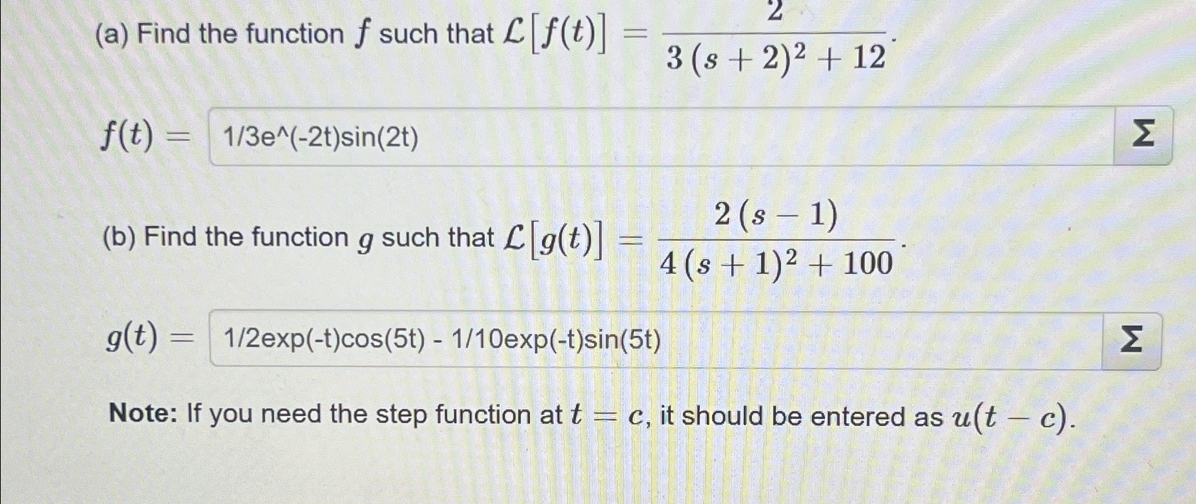 Solved (a) Find the function f such that | Chegg.com