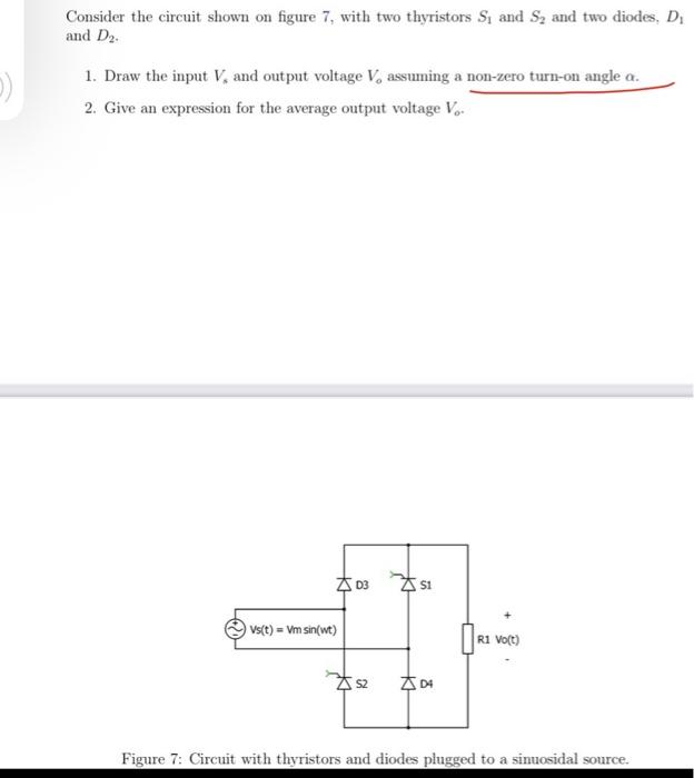 Solved Consider the circuit shown on figure 7 , with two | Chegg.com