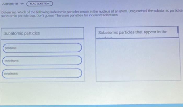 Solved Determine which of the following subatomic particles | Chegg.com