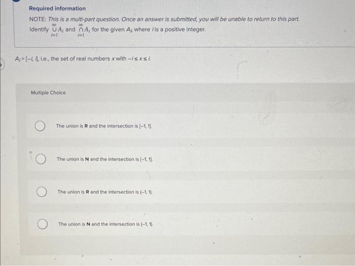 Solved Required information NOTE: This is a multi-part | Chegg.com