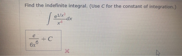 Solved Find the indefinite integral. (Use C for the constant | Chegg.com