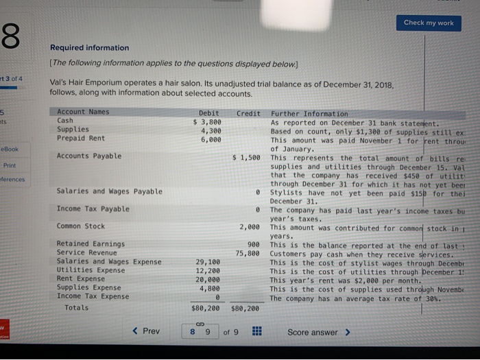 Solved Check my work 00 Required information [The following | Chegg.com Solved Check my work 00 Required information [The following | Chegg.com