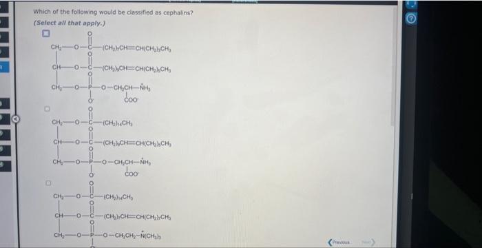 Solved Which of the following would be classitied as | Chegg.com